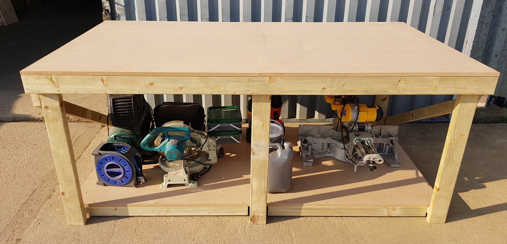 Wooden Workbench 18mm MDF Top 4ft to 8ft in Length - 3ft Depth - Etsy UK