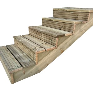 Decking Step Stringer Kit Light Green (natural) - Etsy UK