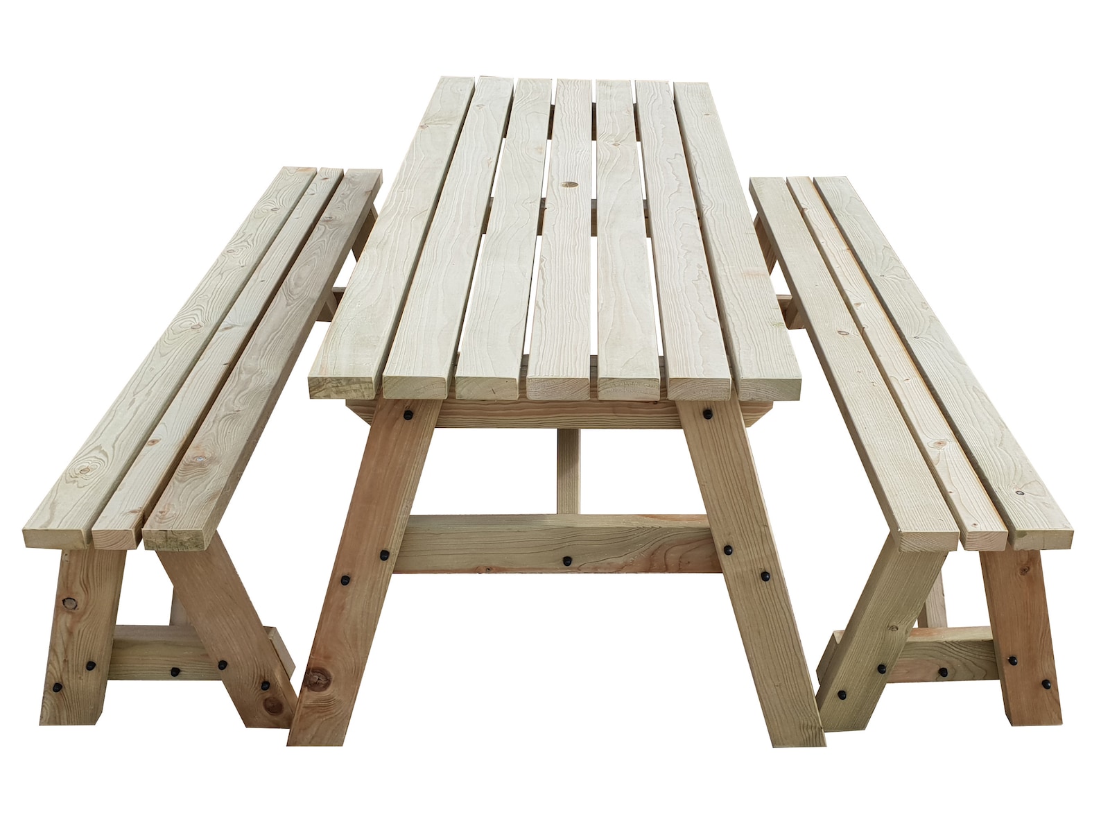 Wooden Picnic Table and Bench Set Victoria - Etsy UK