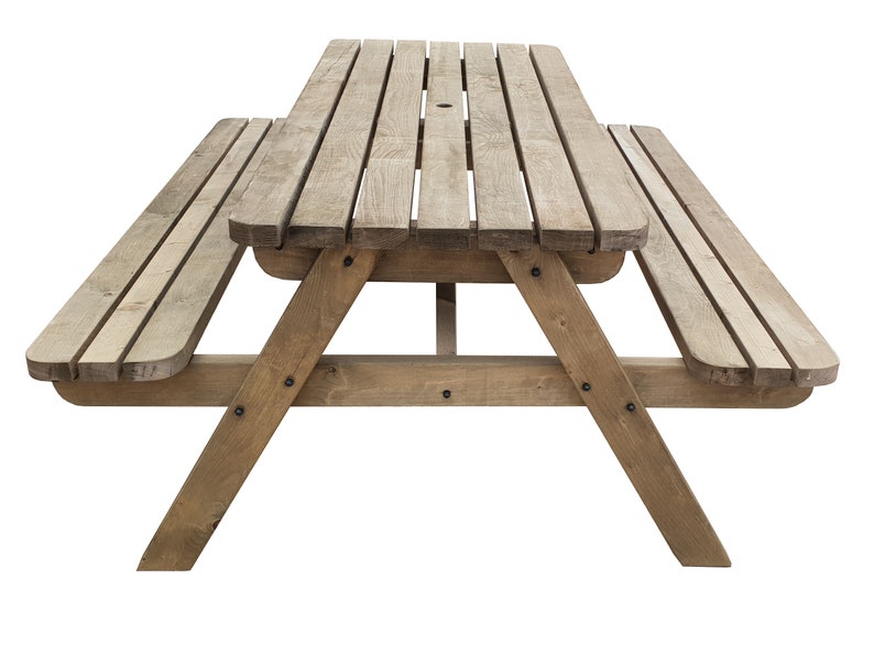 Wooden Pub Style Bench Traditional Garden Picnic Table and - Etsy UK