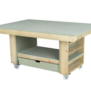 Art/craft Table, Project Workbench With Storage V.2. - Etsy UK