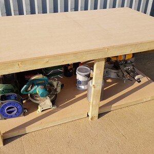 Wooden Workbench 18mm MDF Top 4ft to 8ft in Length - 3ft Depth - Etsy