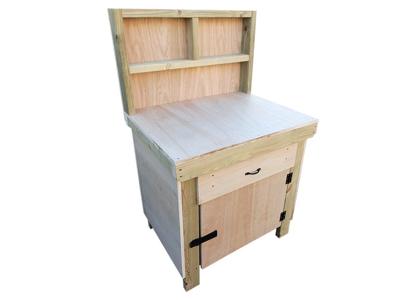 Workbench Wooden 18mm MDF Top Storage Table With Lockable - Etsy UK