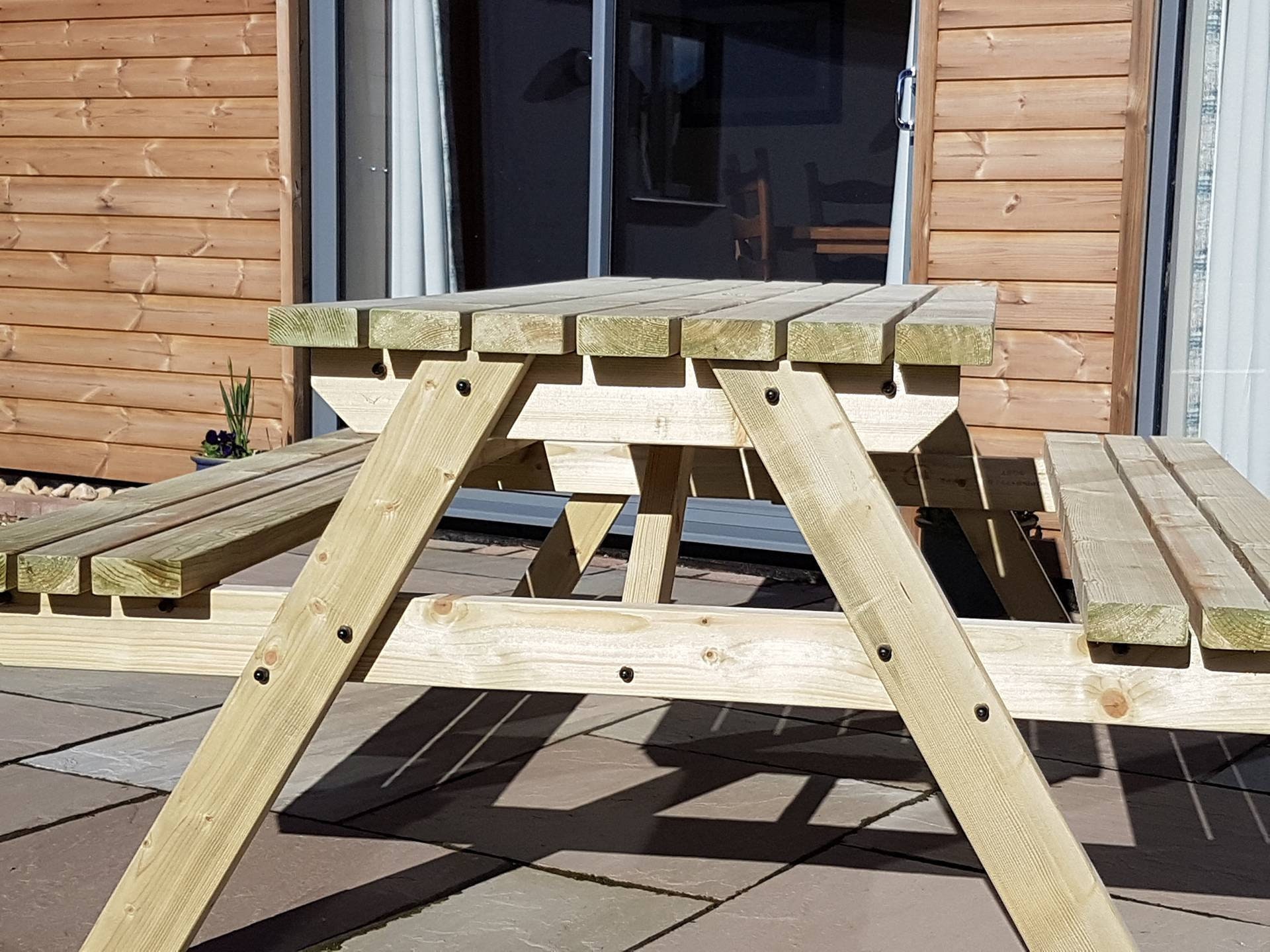 Wooden Pub Style Bench Traditional Garden Picnic Table and - Etsy UK