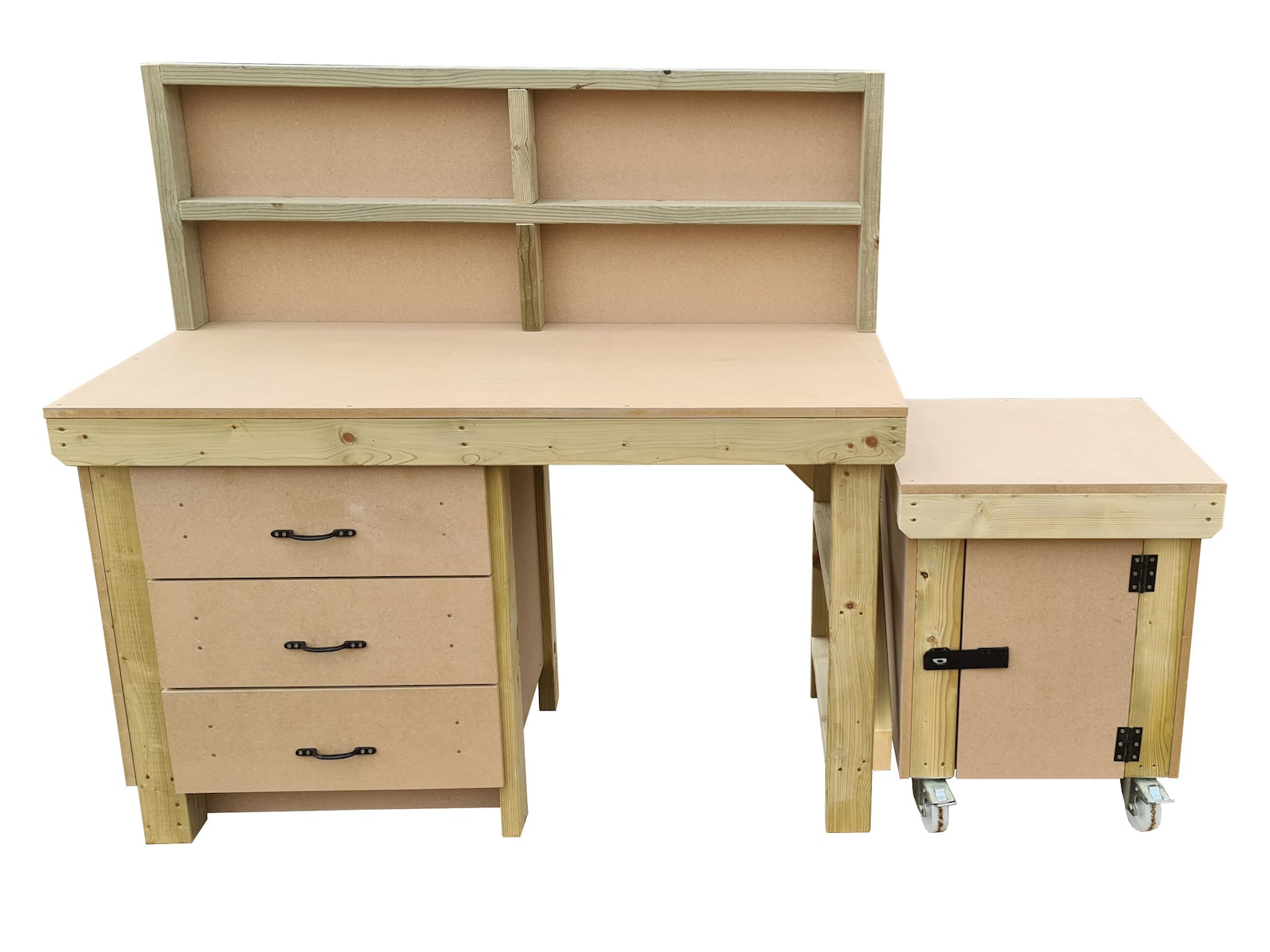 Workbench Wooden 18mm MDF Top With Drawers and Functional - Etsy