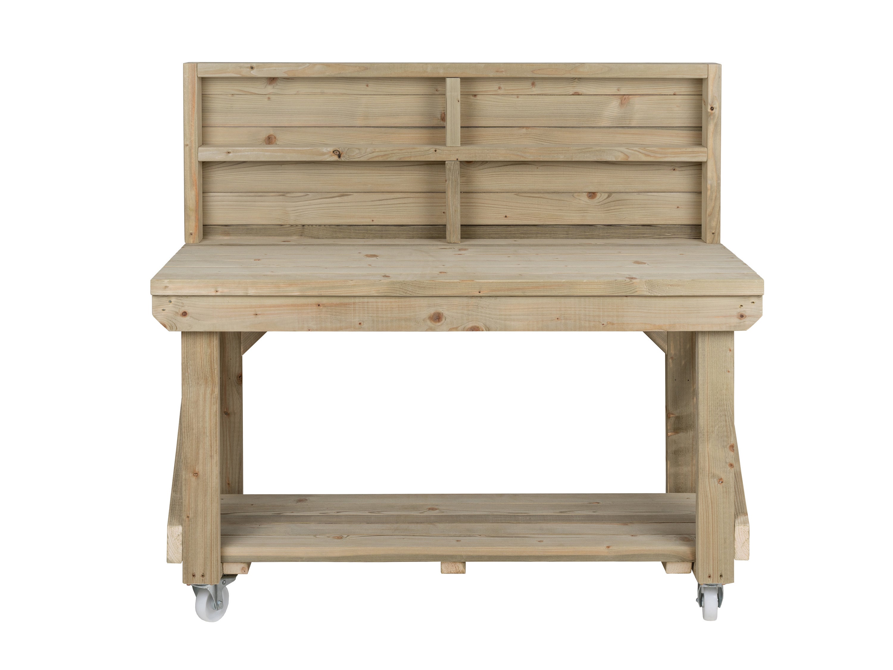 Wooden Indoor/outdoor Workbench With Back Panel - Etsy UK