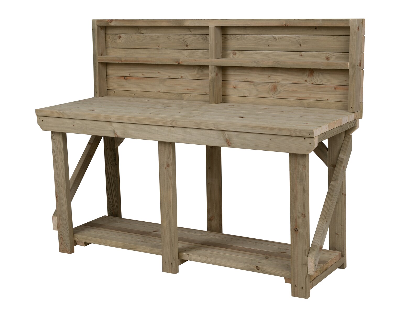 Wooden Indoor/outdoor Workbench With Back Panel - Etsy UK
