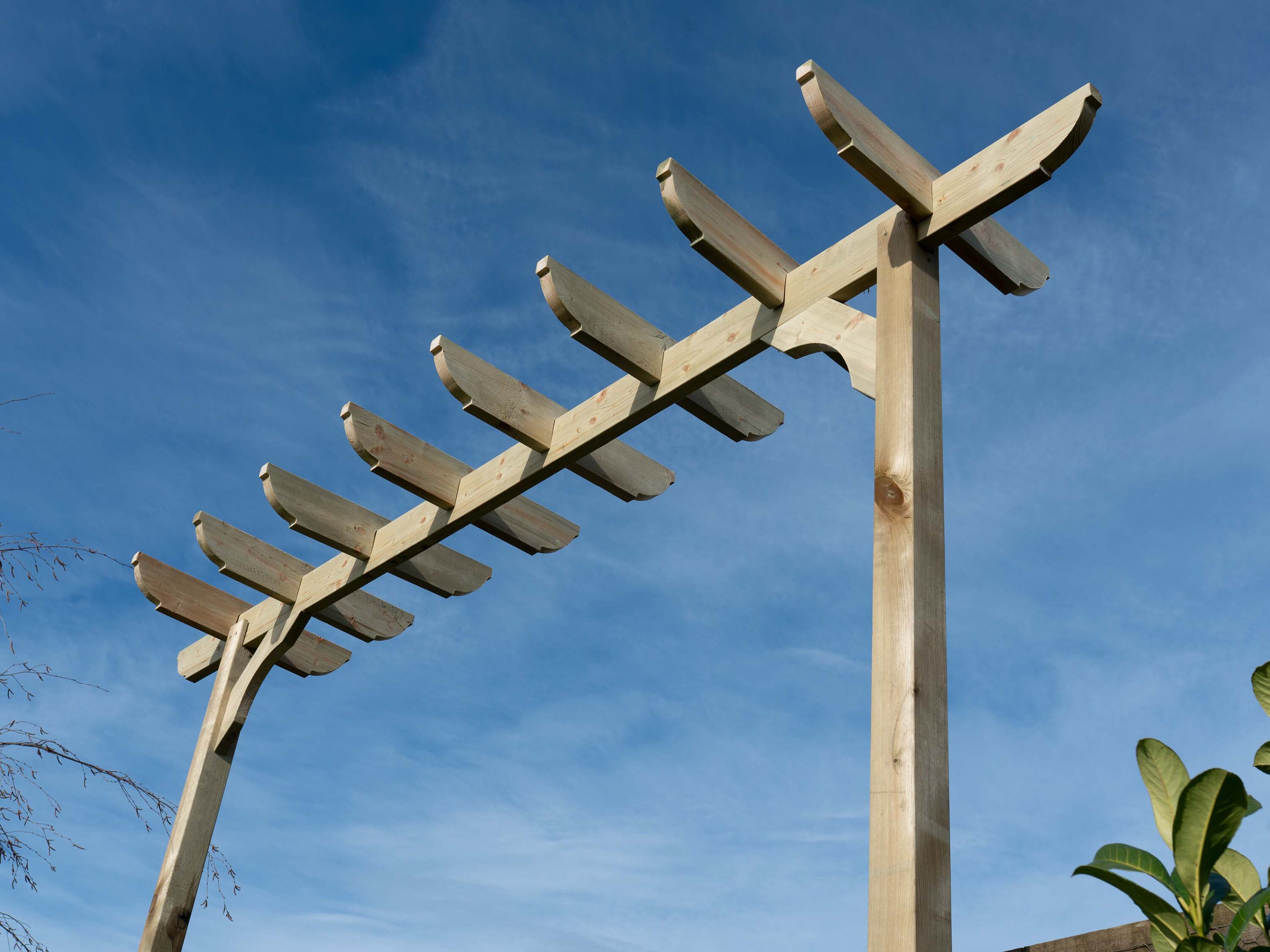 Wooden Corbel Single Beam Pergola Plant Climbing Arbour - Etsy UK