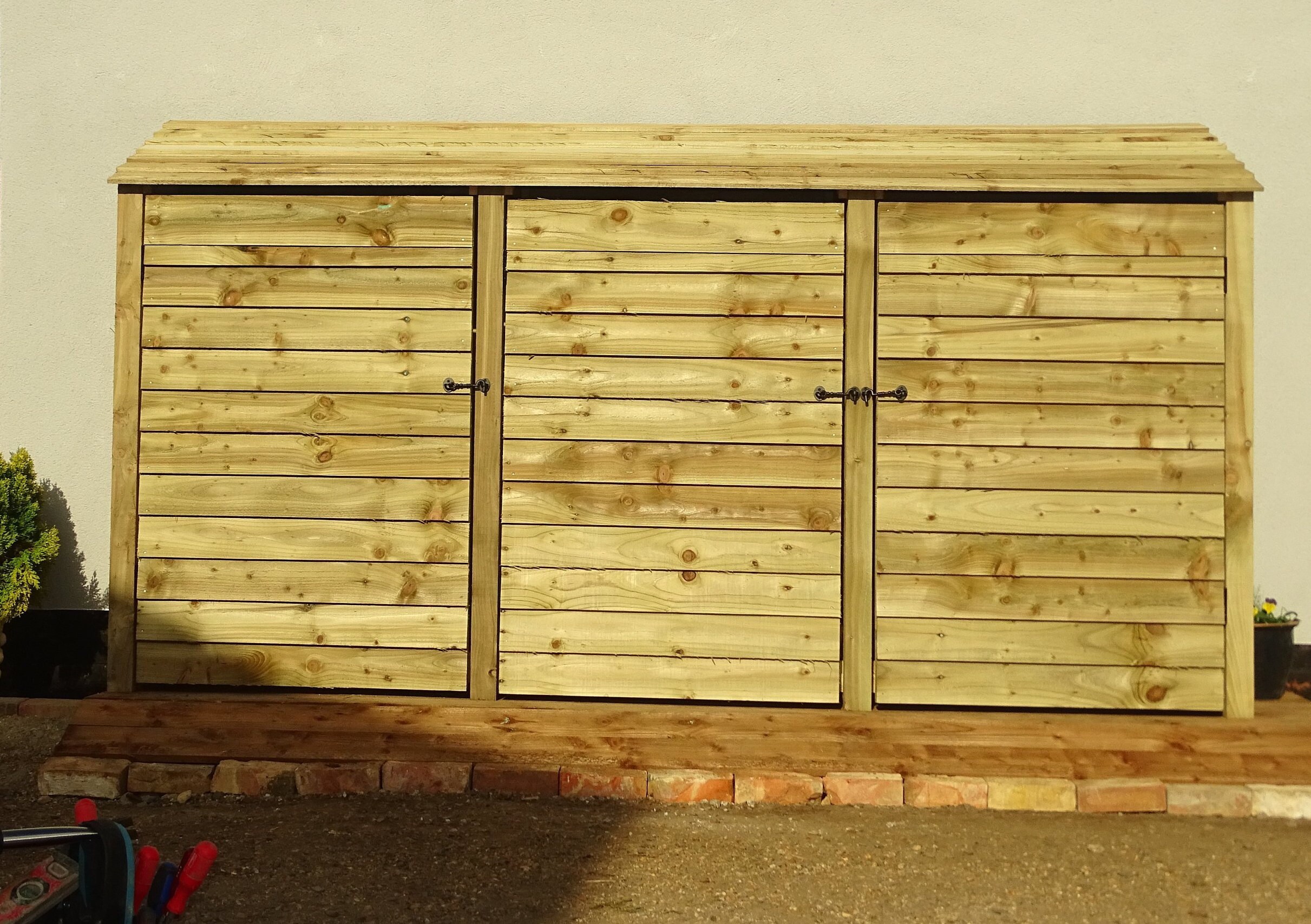 Wooden Log Store 6ft With Doors Firewood Storage Width 3350mm - Etsy