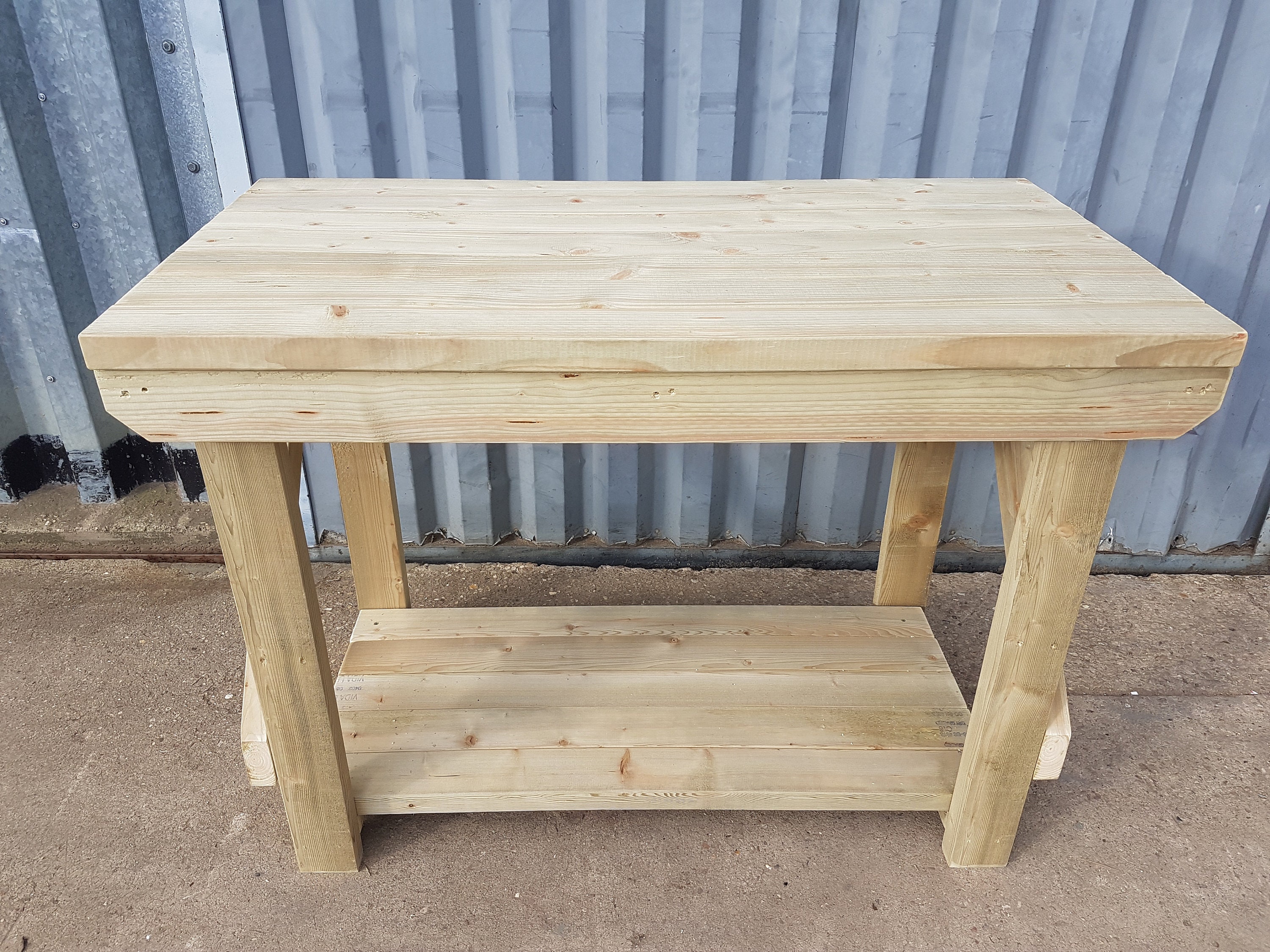 Wooden Indoor/outdoor Workbench | Etsy UK