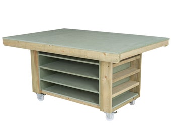 Art/craft Table Project Workbench With Storage V.2. - Etsy UK