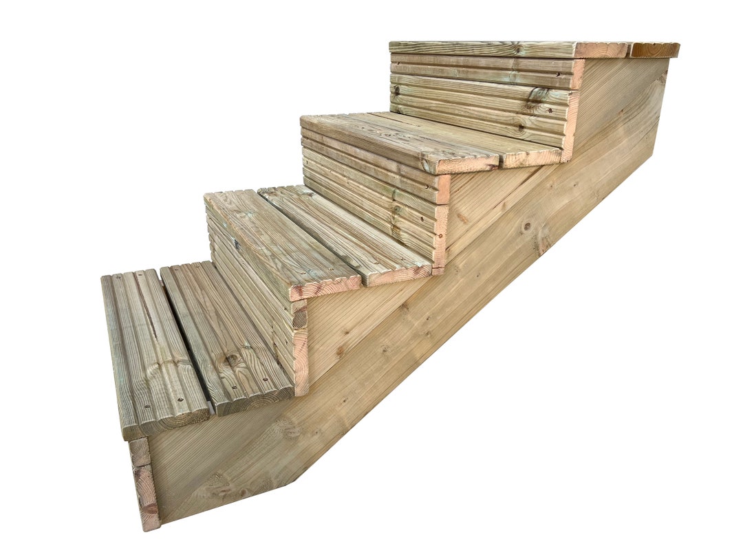 Decking Step Stringer Kit Light Green (natural) - Etsy UK