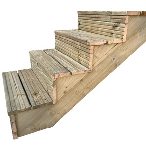 Decking Step Stringer Kit Light Green (natural) - Etsy UK