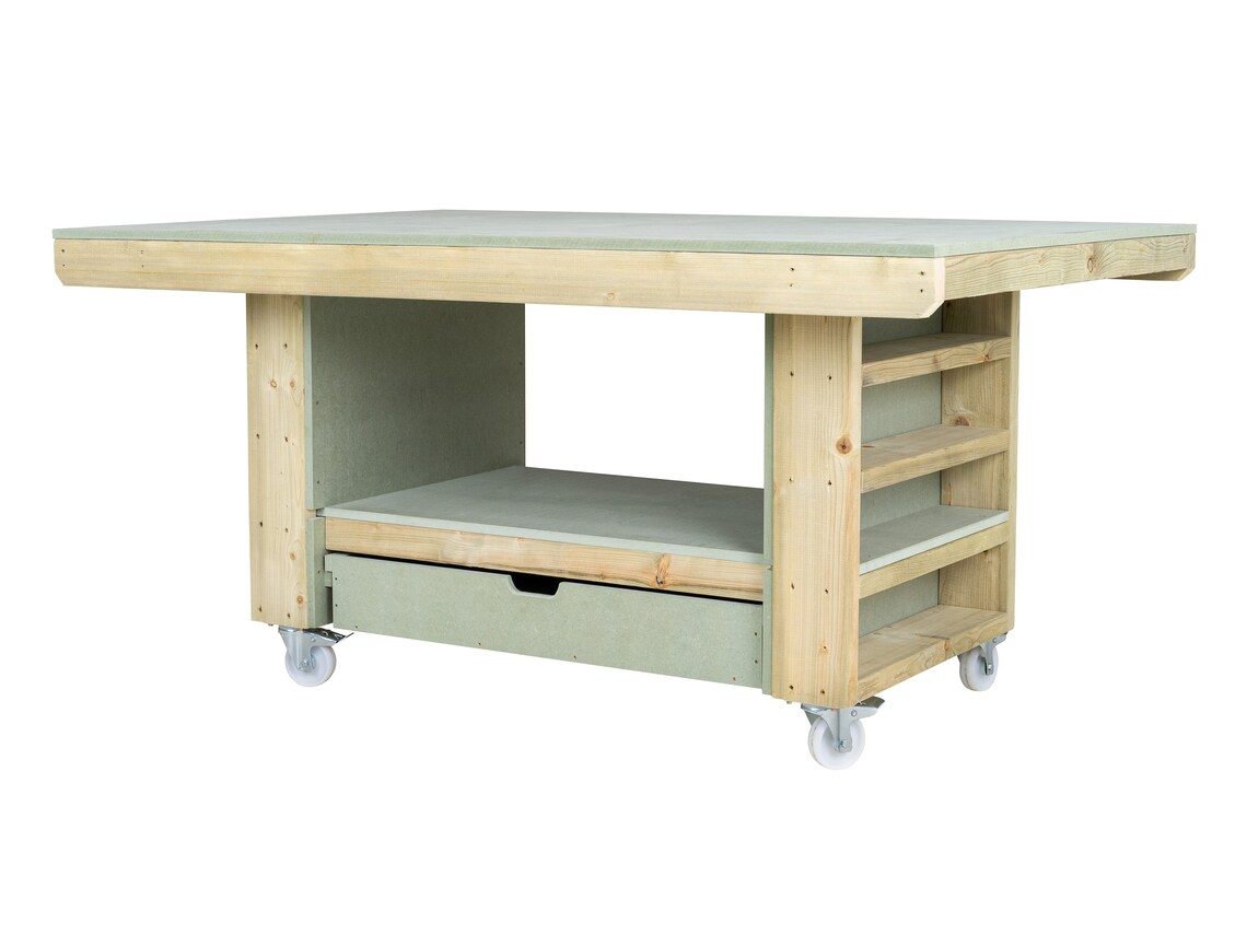 Art/craft Table, Project Workbench With Storage V.2. - Etsy