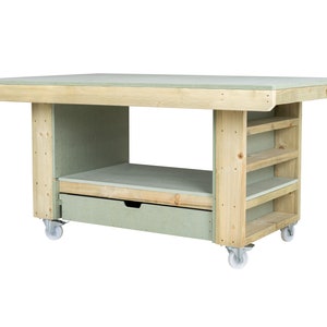Art/craft Table, Project Workbench With Storage V.2. - Etsy UK