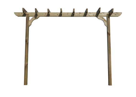 Wooden Corbel Single Beam Pergola Plant Climbing Arbour | Etsy