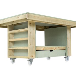 Art/craft Table, Project Workbench With Storage V.2. - Etsy UK