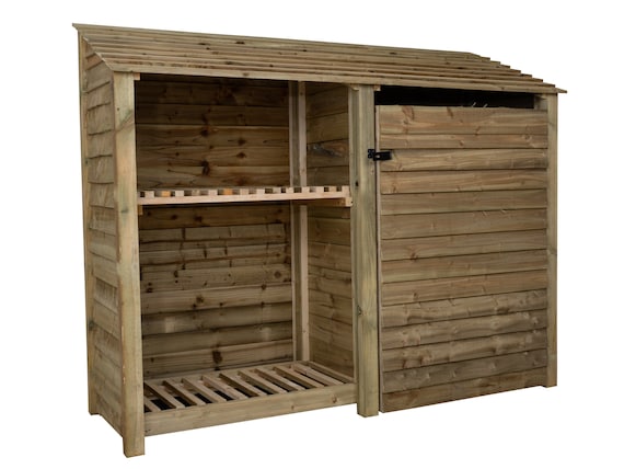 Wooden Tool Store 6ft Firewood Storage Width 2270mm X Height - Etsy UK