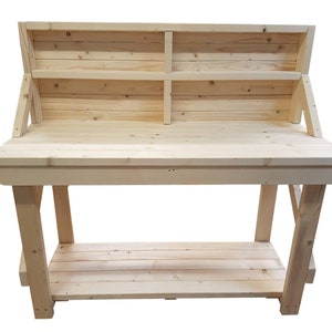 Wooden Workbench With Back, Acorn Brand (made of Kiln-dry Timber) - Etsy UK