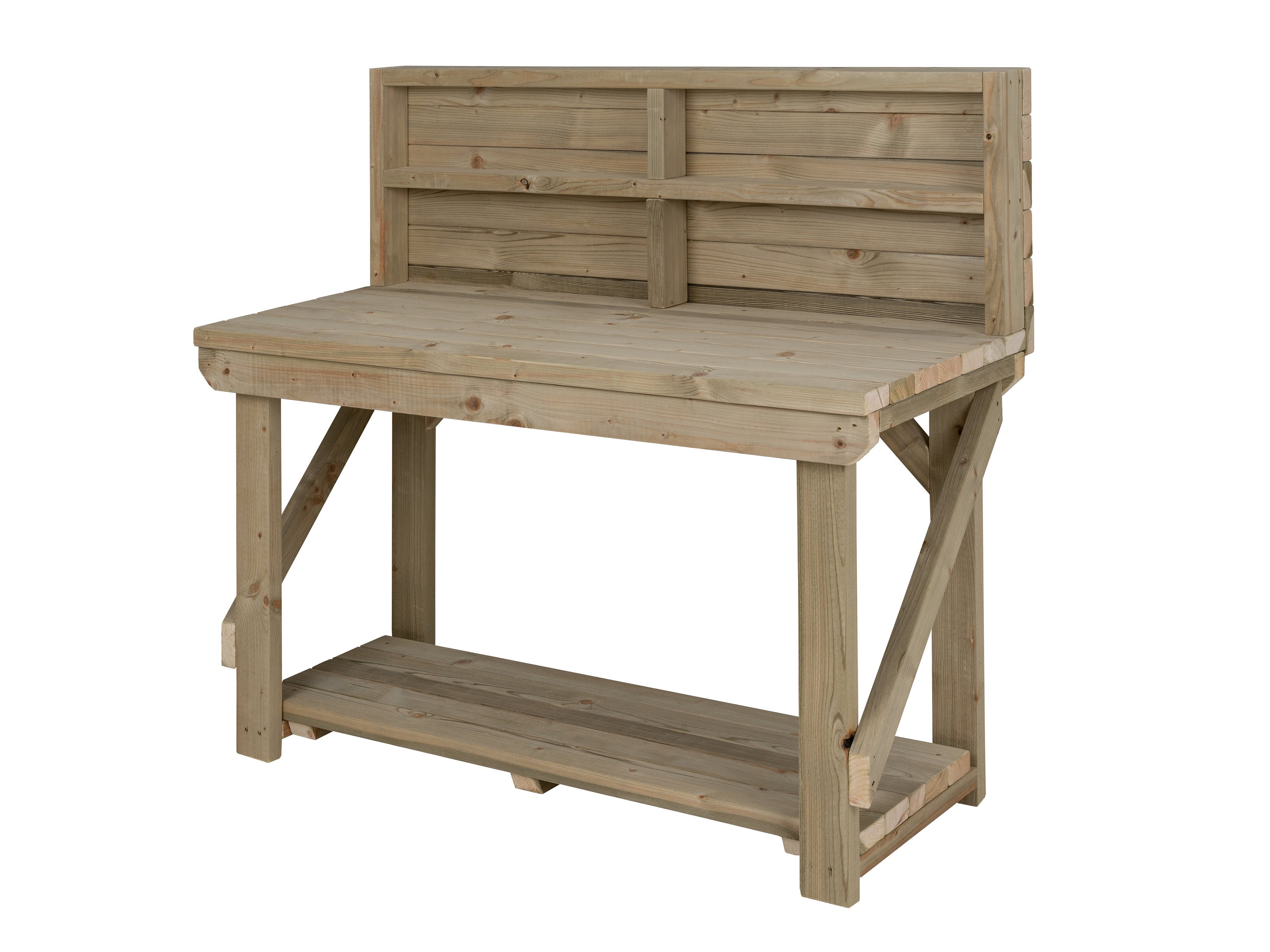 Wooden Indoor/outdoor Workbench With Back Panel - Etsy UK