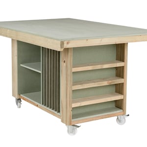 Art/craft Table, Project Workbench With Storage V.2. - Etsy UK