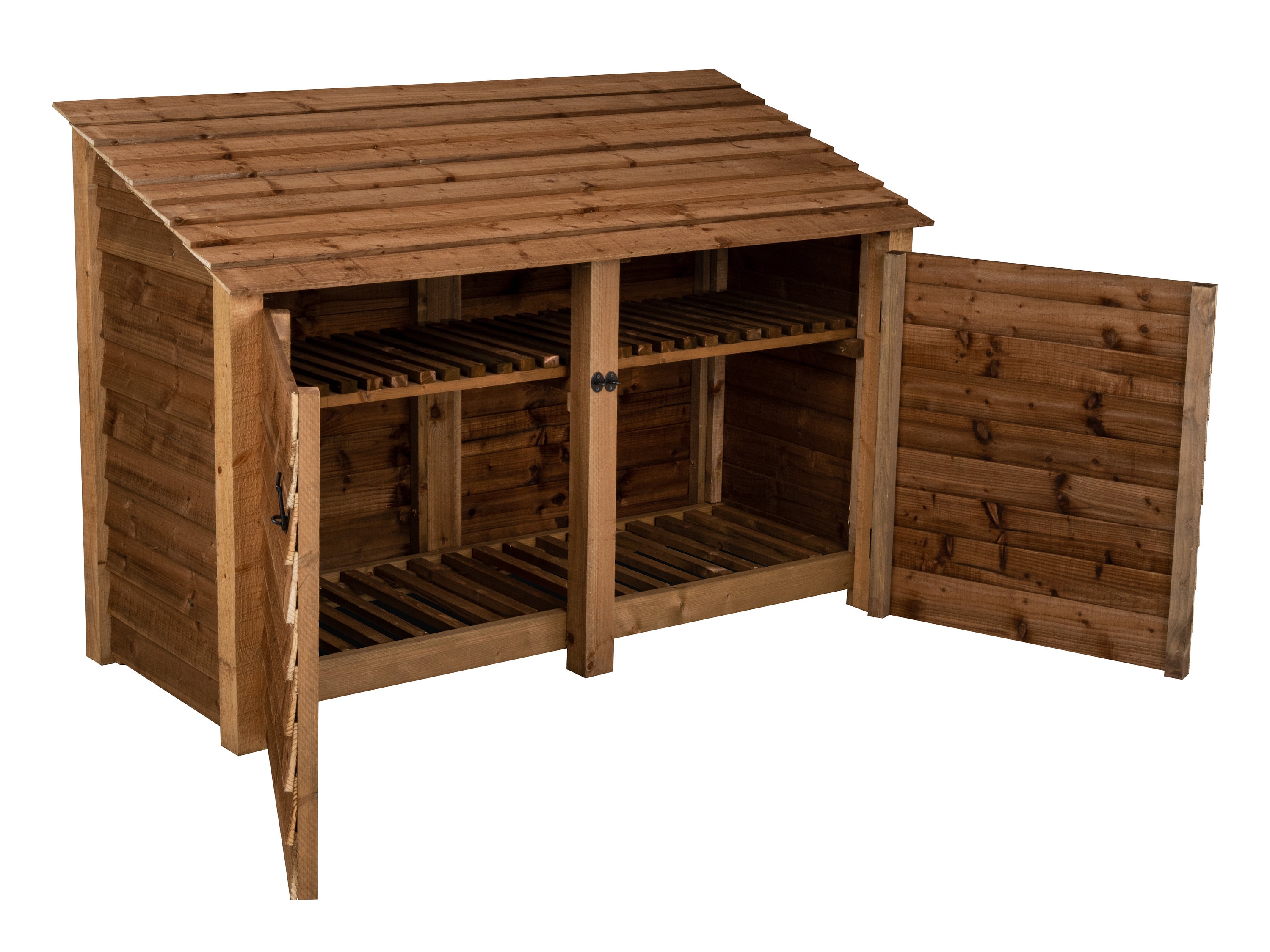 Wooden Log Store With Doors 4ft Firewood Storage Width 1870mm - Etsy.de