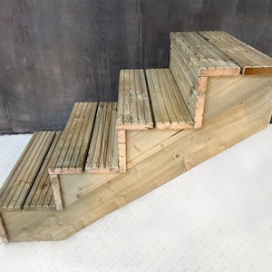 Decking Step Stringer Kit Light Green (natural) - Etsy UK