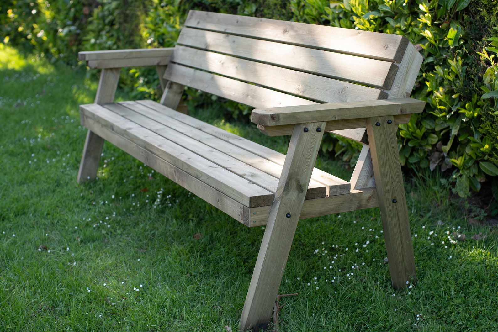 Wooden Garden Fence Bench/seat Consilium Brand - Etsy UK