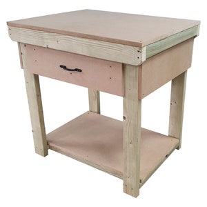 Wooden MDF Top Workbench With Drawers Industrial Heavy-duty Work Table ...