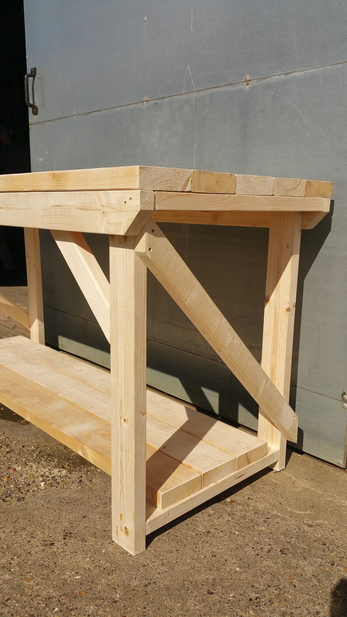 Wooden Workbench Made of Super Heavy Duty Timber 3ft to 6ft | Etsy UK