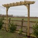 Corbel Double Beam Pergola, Plant Climbing Arbour Sculpted Brace light ...