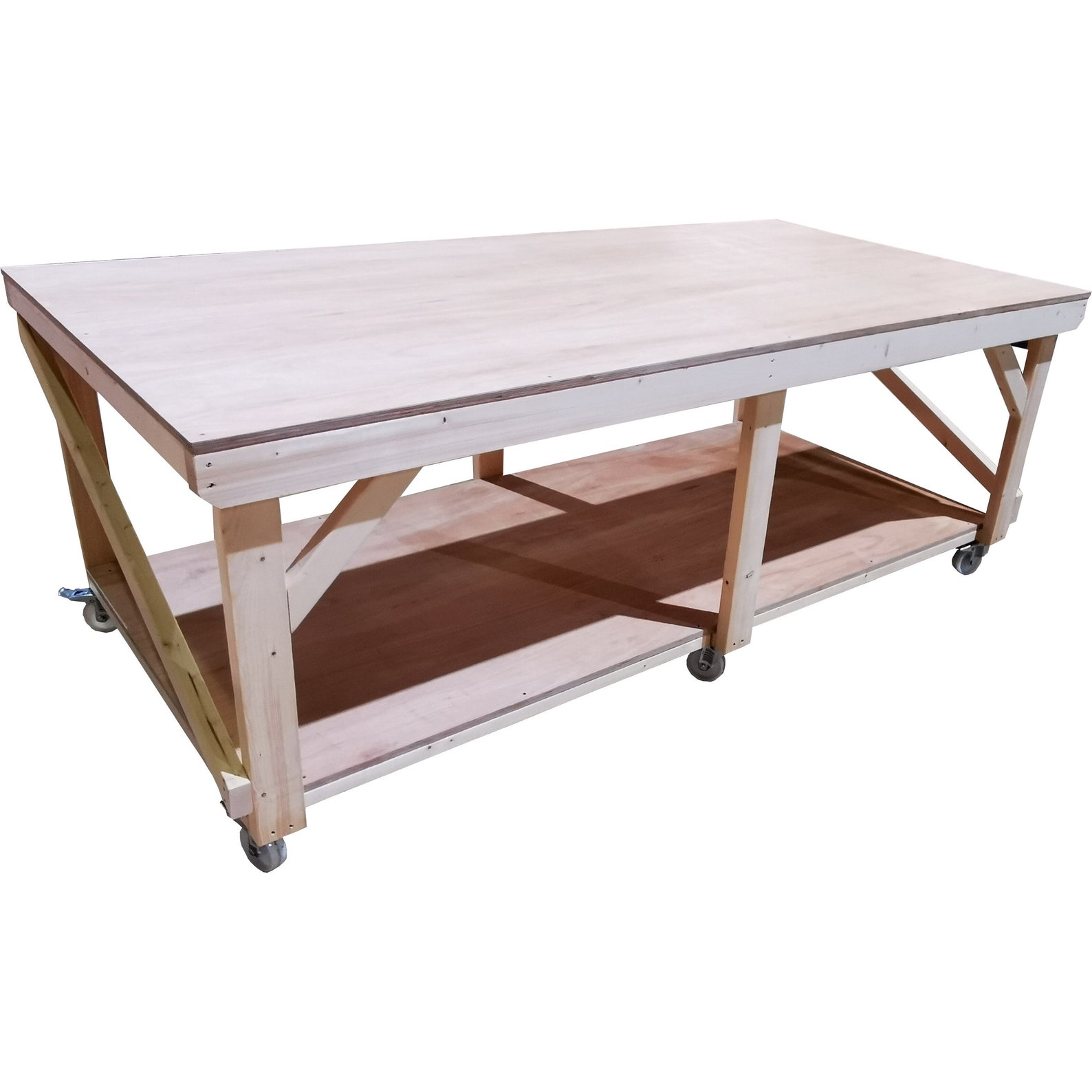 Woodworking Bench Wooden Workbench 18mm Eucalyptus Hardwood Ply Top ...