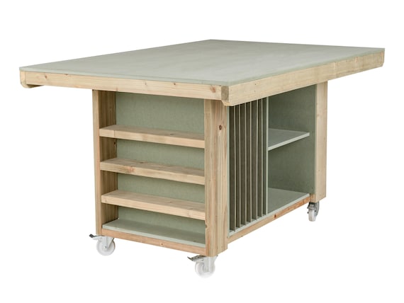 Art craft Table Project Workbench With Storage V.2. Etsy
