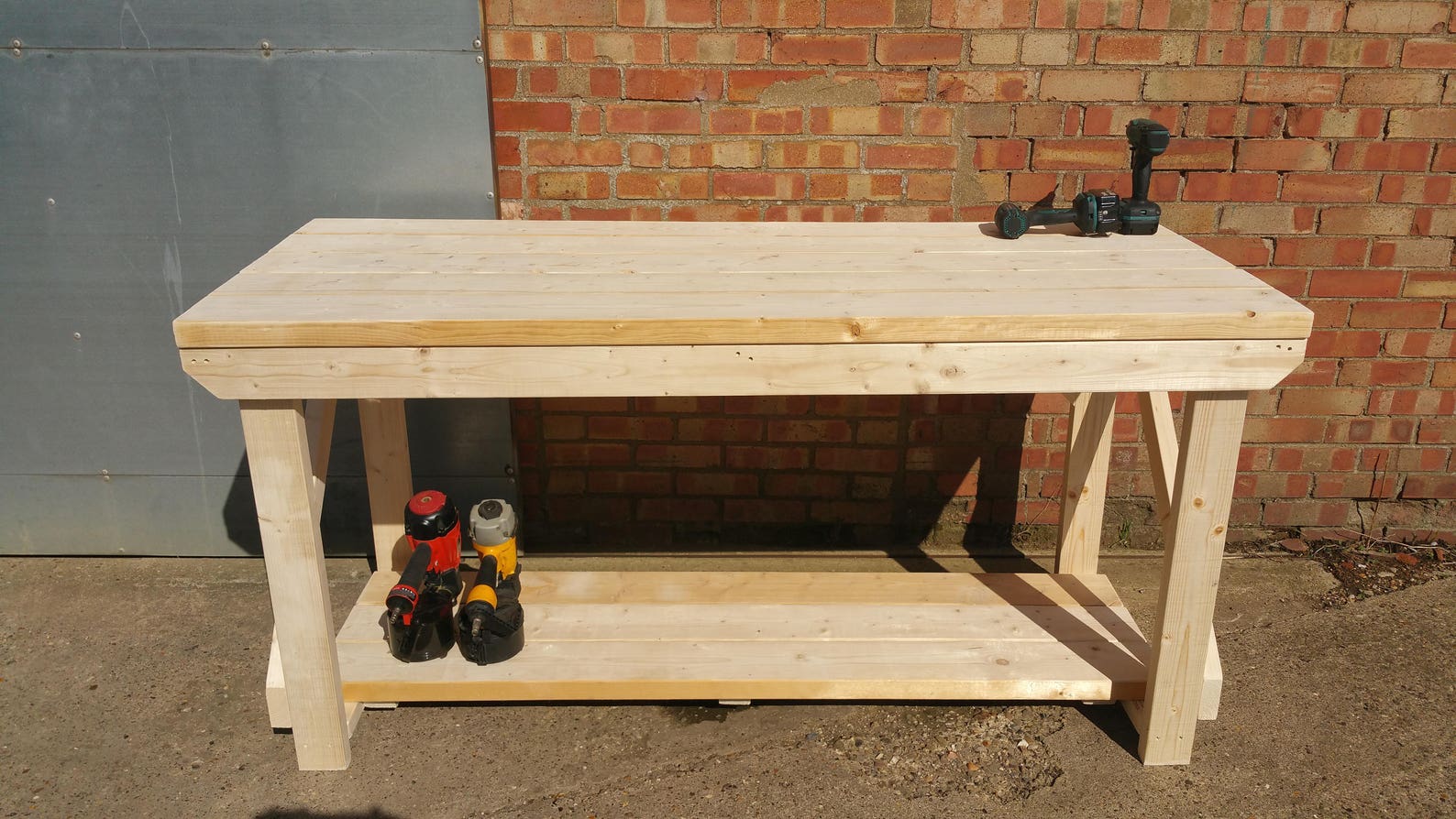Wooden Workbench Made of Super Heavy Duty Timber 3ft to 6ft | Etsy UK