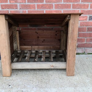 Wooden Outdoor Shoe/log Storage - Welly Boot Shoe and Log Shelter Shed ...
