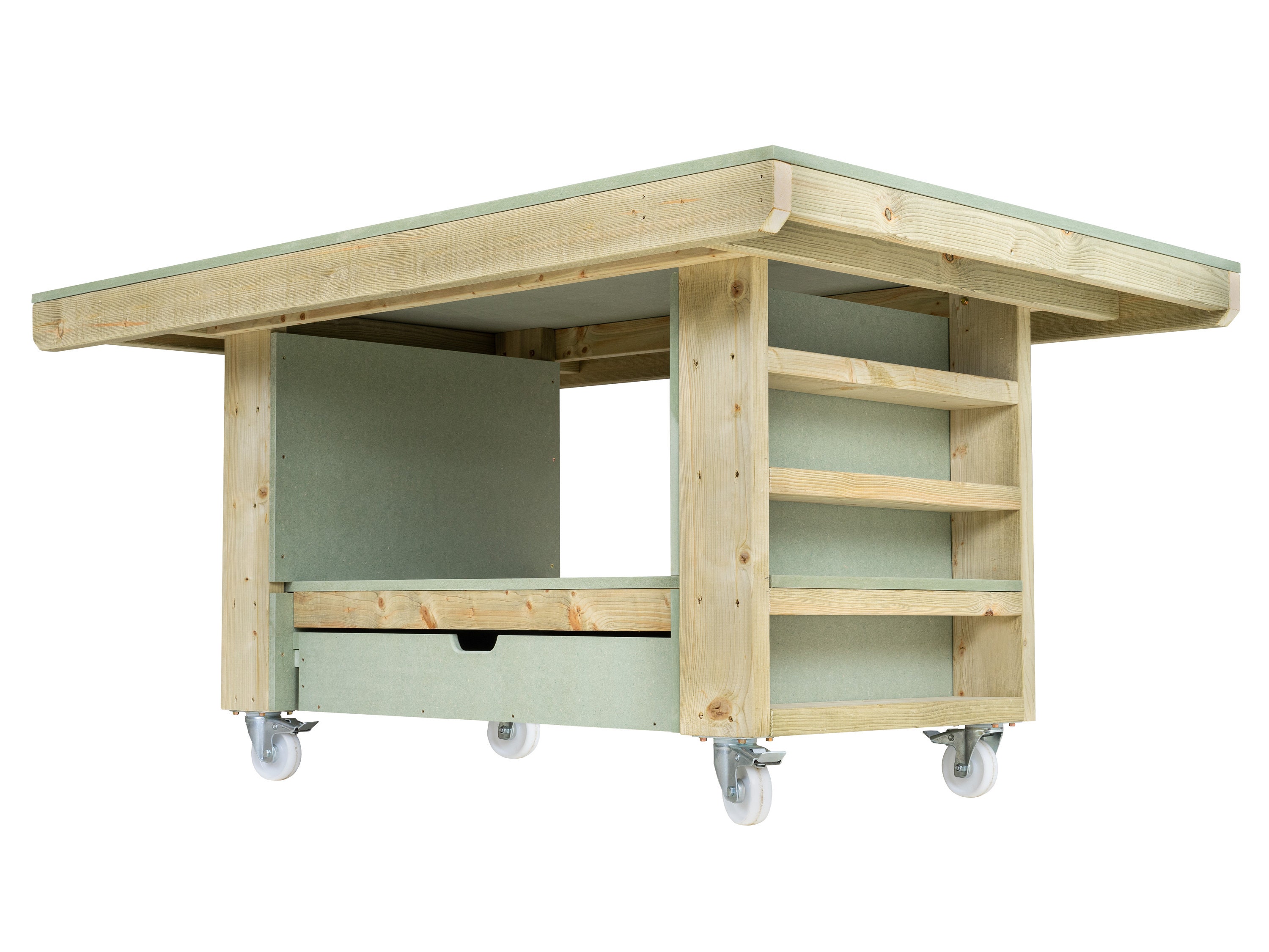 Art/craft Table Project Workbench With Storage V.2. - Etsy UK