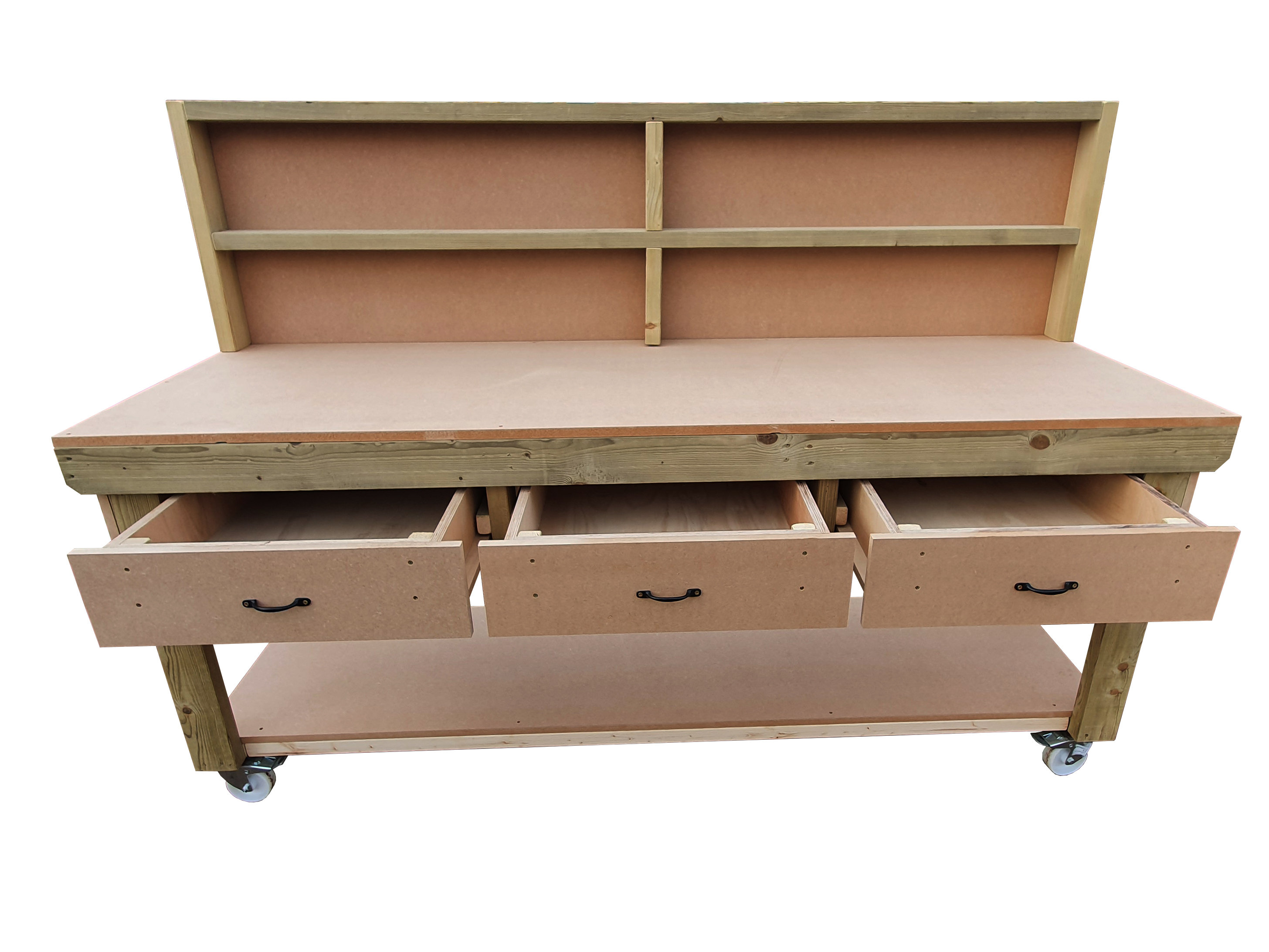 Wooden MDF Top Workbench With Drawers Industrial Heavy-duty - Etsy