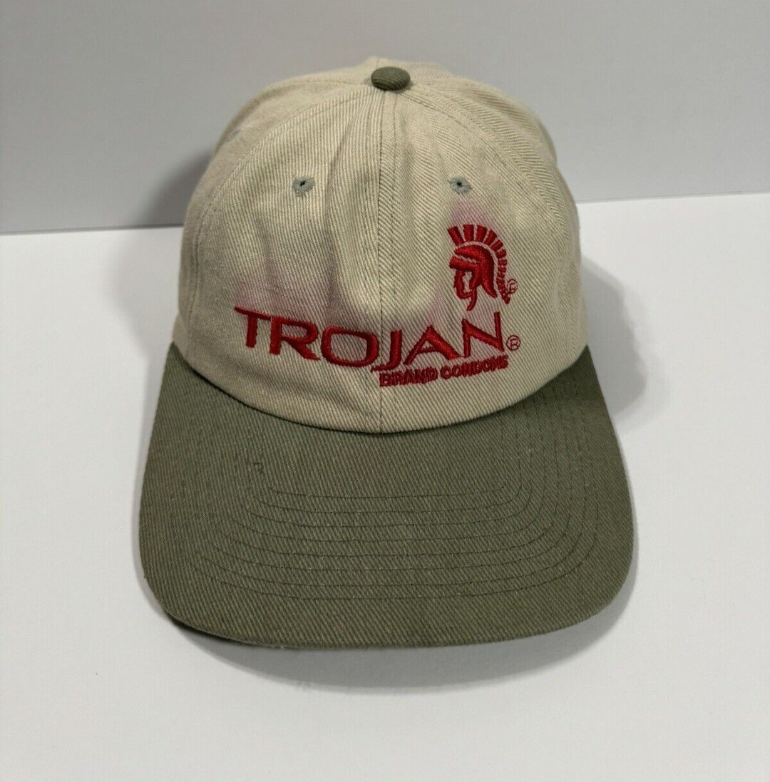 Vintage Trojan Condoms Baseball Hat be A Trojan Man - Etsy