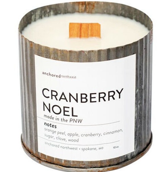 Rustic Corrugated Steel Metal Container SOY CANDLES - Etsy