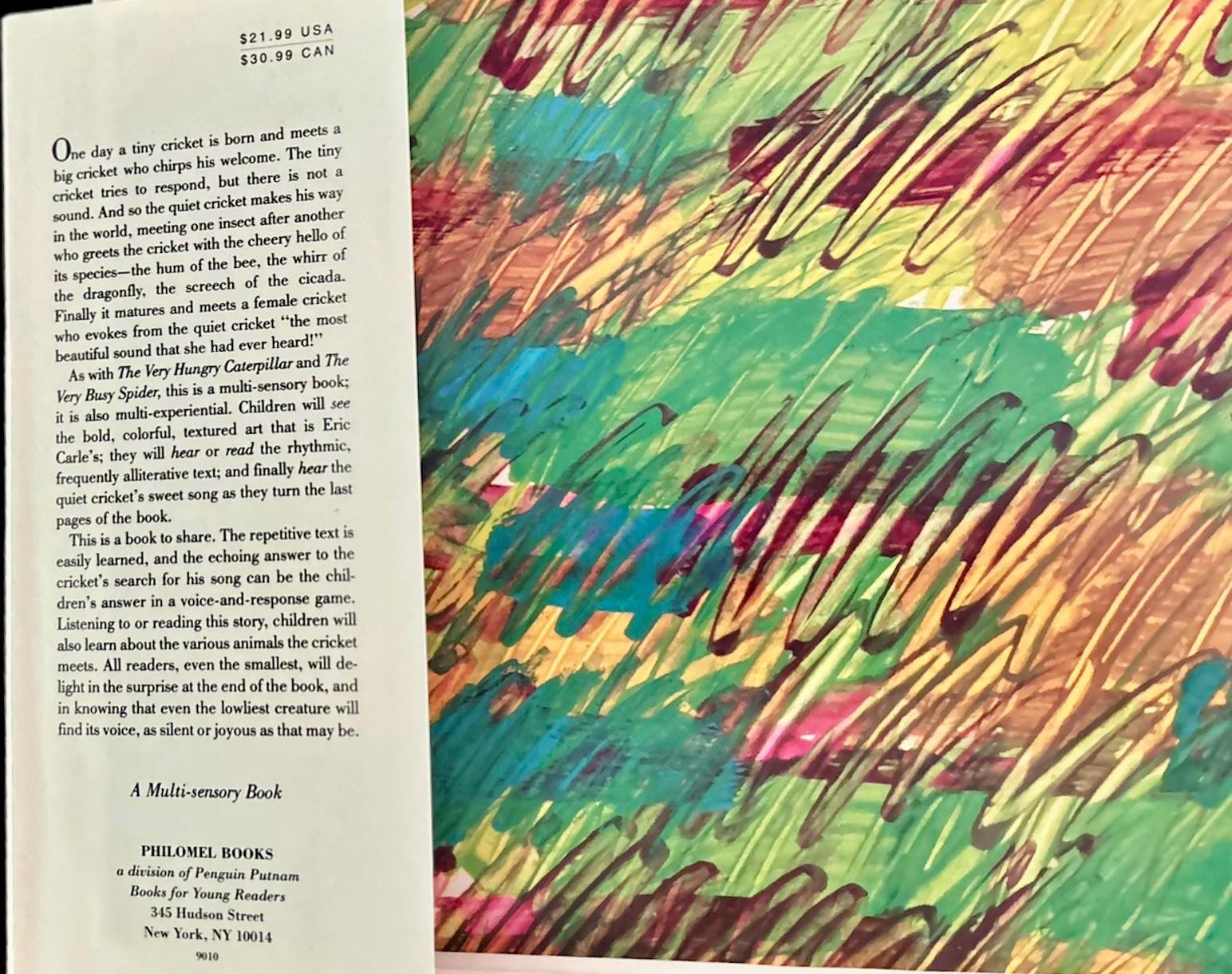 Eric Carle "the Very Quiet Cricket" 1st Edition Signed by Eric Carle ...