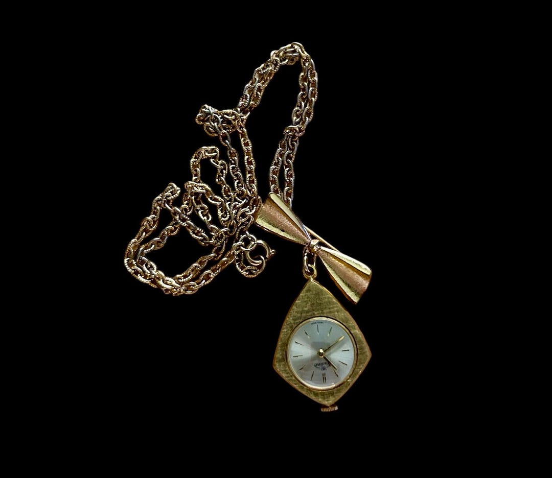 Vintage Women’s Watch Pendant Necklaces Or/pin/brooch Watch - Etsy