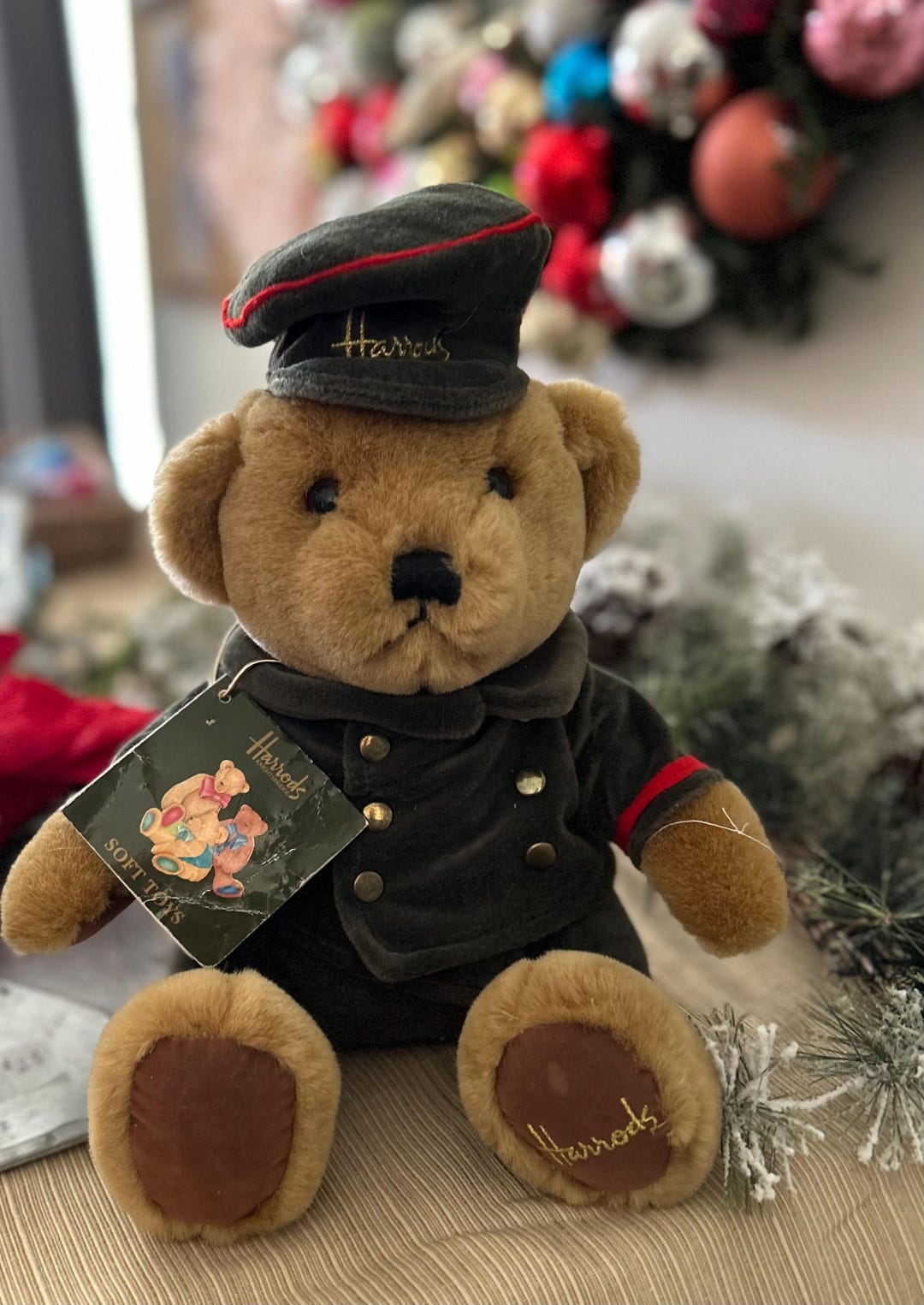 Harrods Soft Toy Teddy Bear, in Excellent Condition-11" X 9" X 7" - Etsy