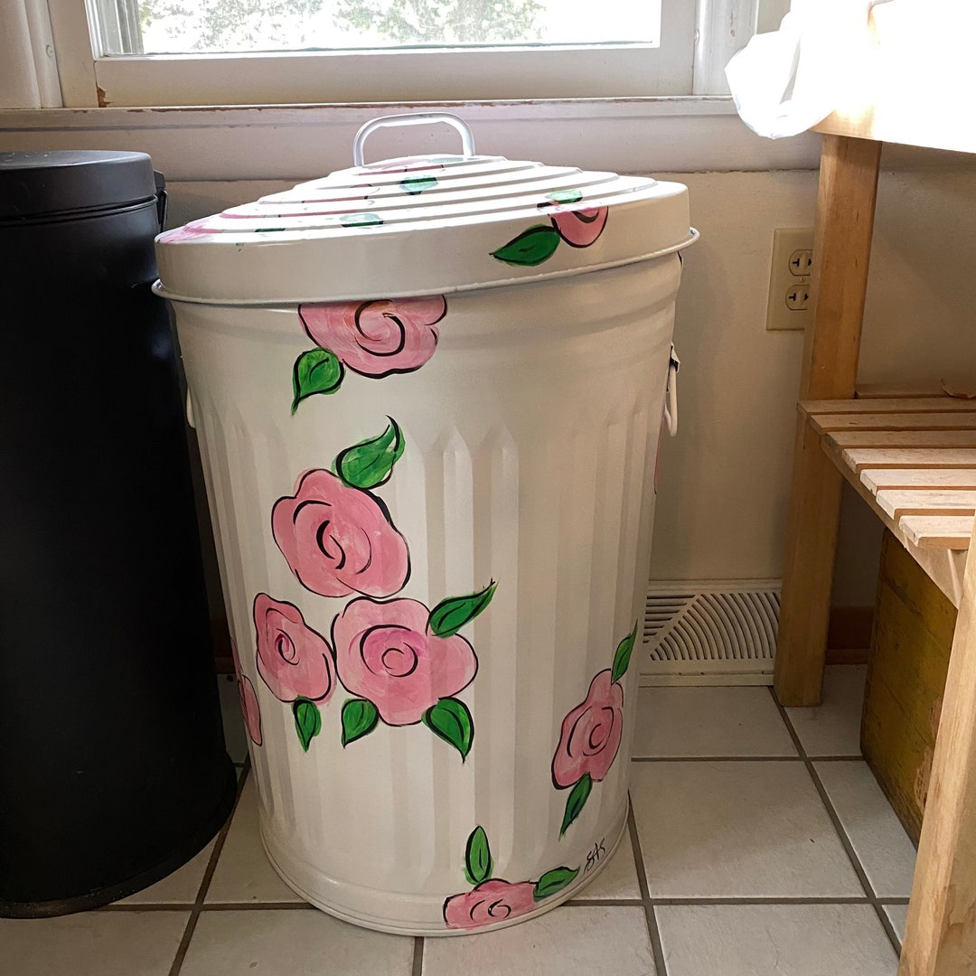 Hand Painted 20gal. Garbage Cans 23" X 17" - Etsy
