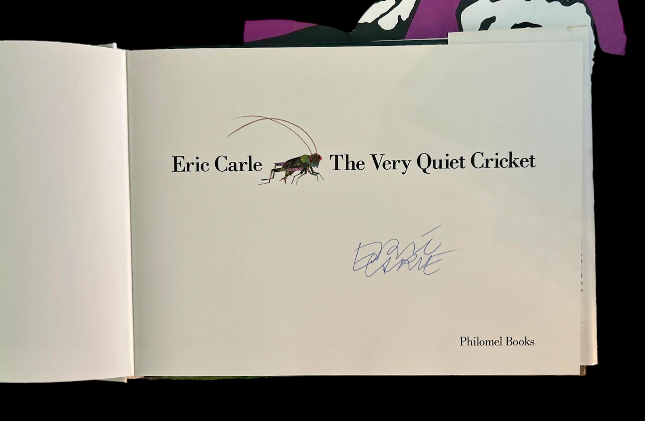 Eric Carle "the Very Quiet Cricket" 1st Edition Signed by Eric Carle ...