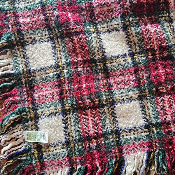 Plaid Wool Throw - Etsy