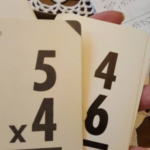 Vintage 1950s Era Math Flash Cards. Set of 4 Packs. Addition ...