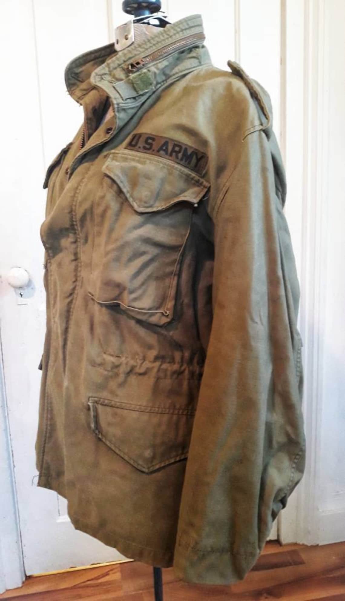 Vintage M-65 Army Jacket. Field Cotton Sateen. Size S/small. - Etsy