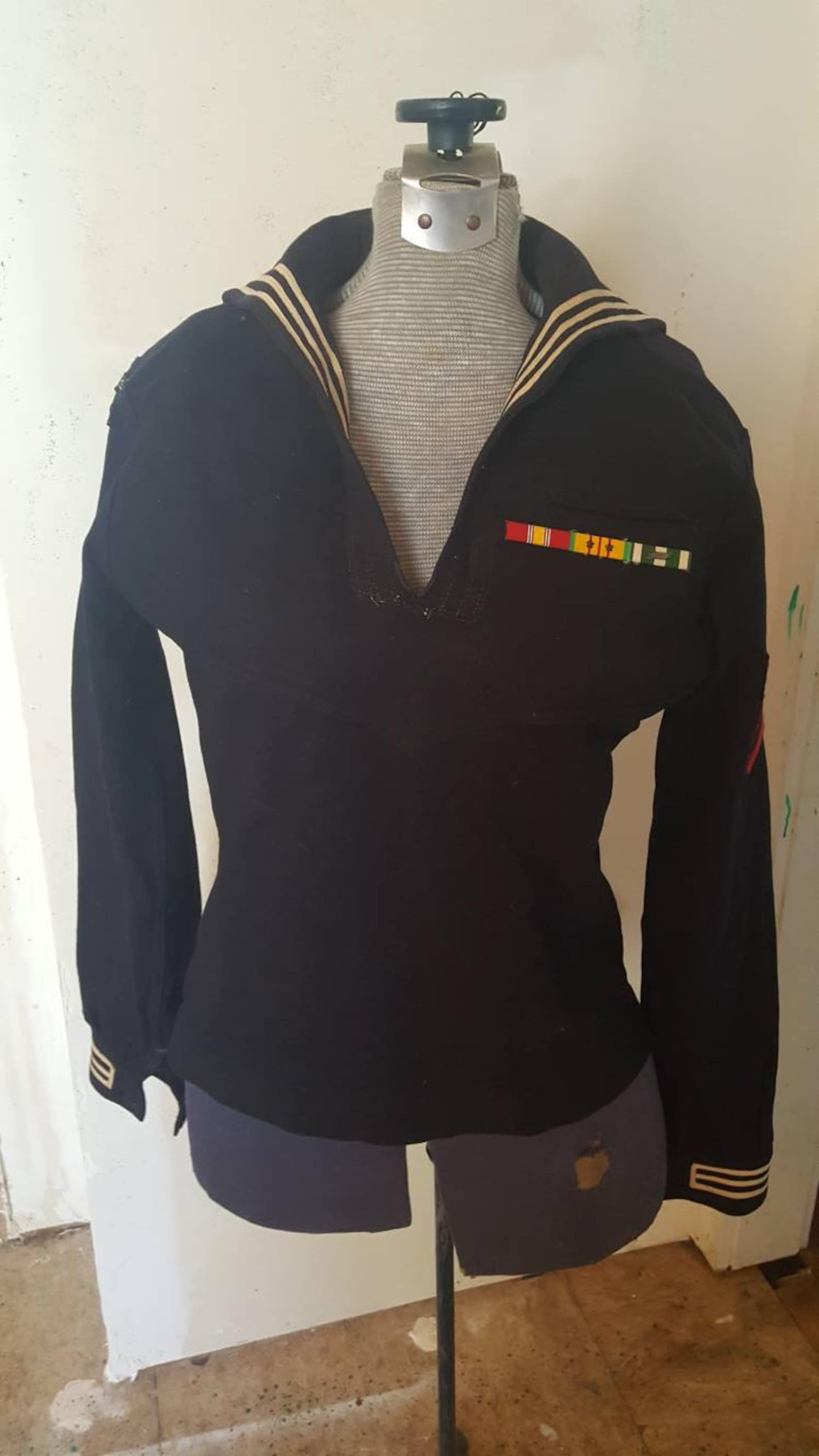Vintage 1970s Era Authentic Navy Uniform With SS Ranger Nuclear Patch ...