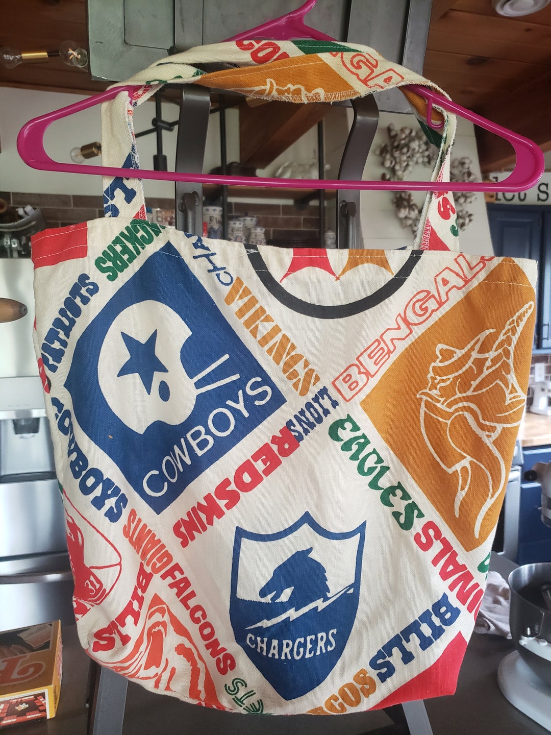 Vintage 1980s NFL Football Bag - Etsy