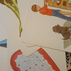 Vintage 1970s Era Vocabulary Flash Cards. Full Color Graphics - Etsy
